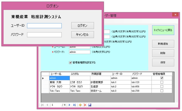 Visco-chart – 粘度計の東機産業
